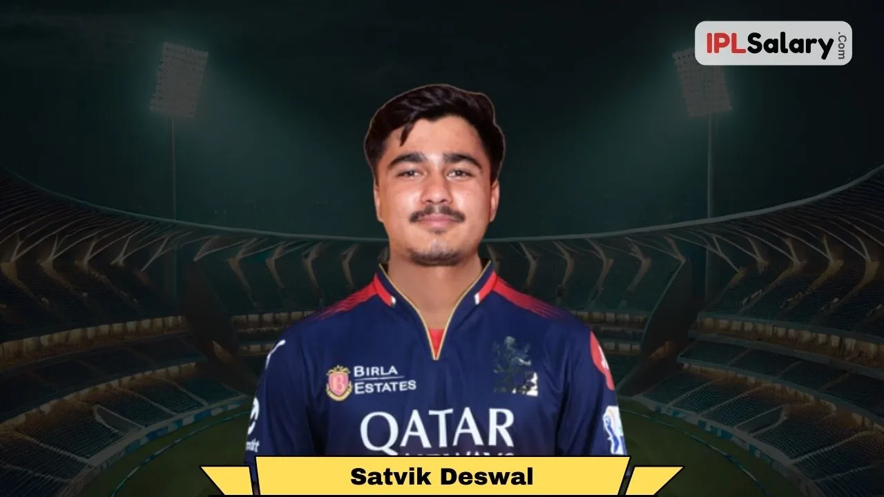 Satvik Deswal IPL Salary 2026: Earnings, Net Worth and Auction Price